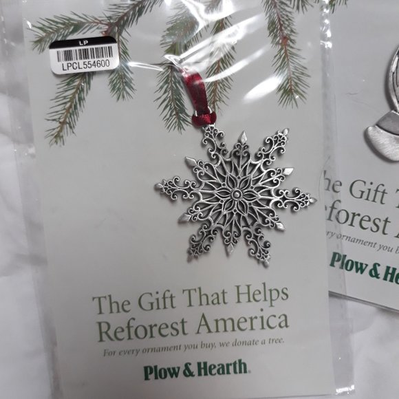 Plow & Hearth | Holiday | Solid Pewter Christmas Tree Ornaments | Poshmark